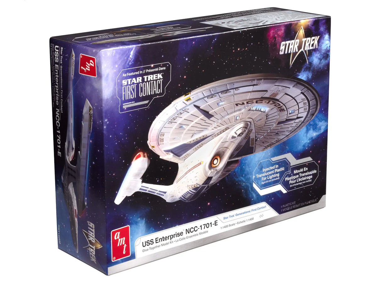 AMT Star Trek U.S.S. Enterprise NCC-1701-E (Translucent) 1:1400 Scale ...