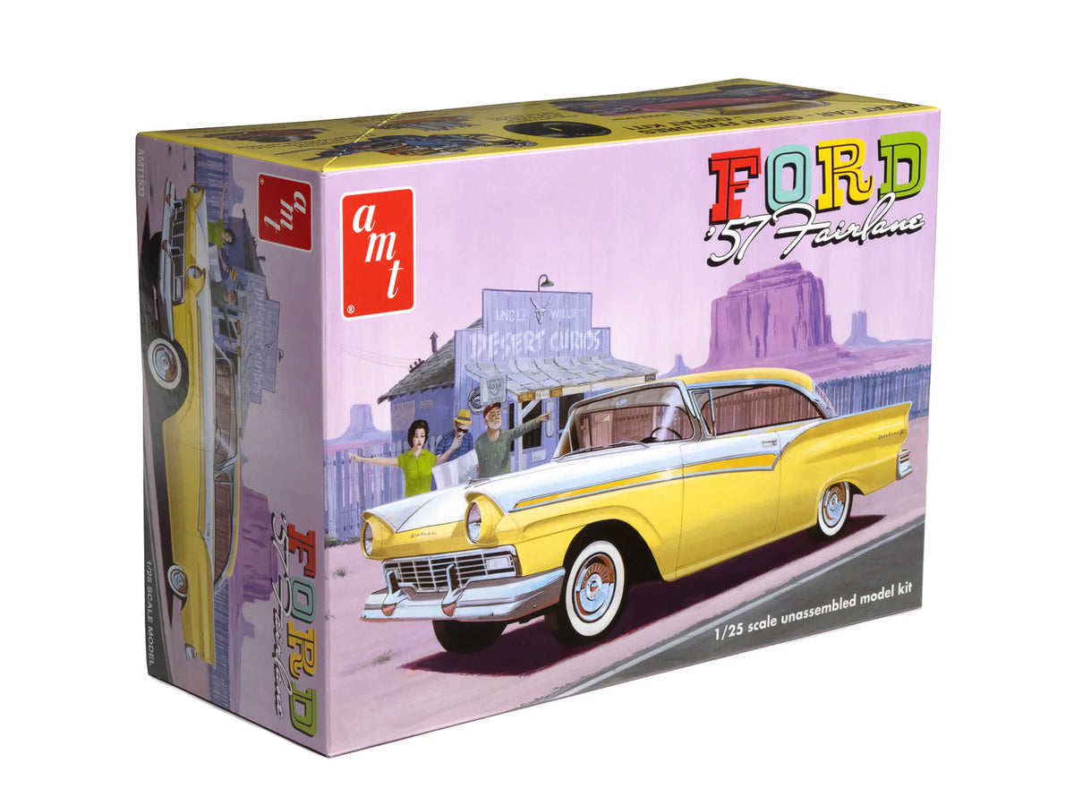 AMT 1957 Ford Fairlane Hardtop 3n1 1:25 Scale Model Kit| Shore Line Hobby