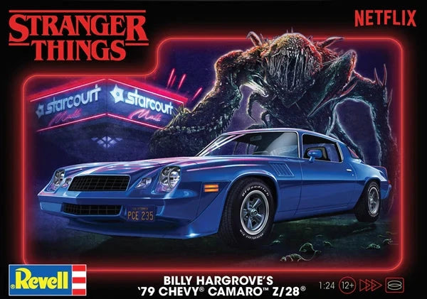 Revell Stranger Things Series: 1/24 Billy’s 1979 Chevy Camaro Z/28 Mod ...