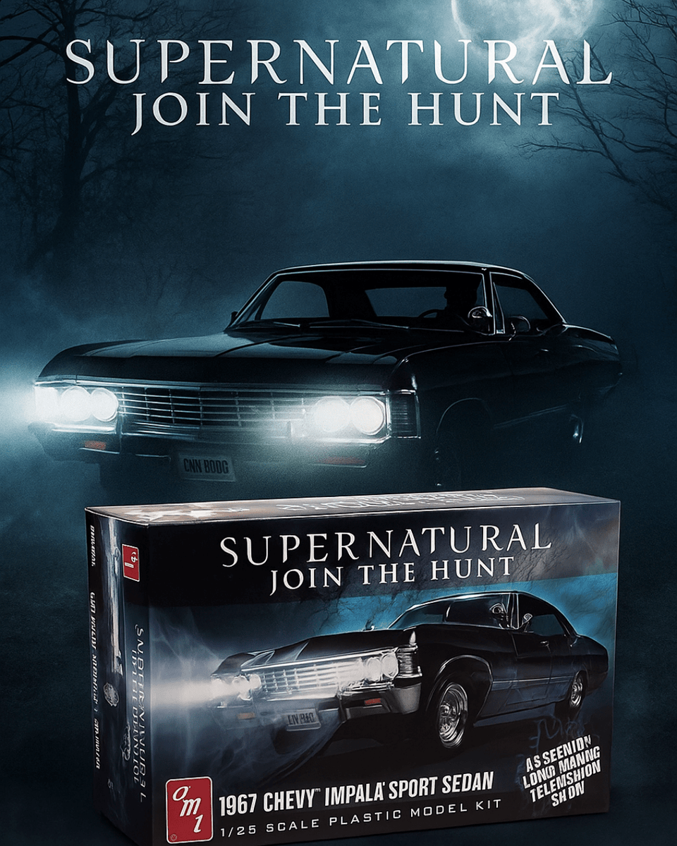 AMT 1967 Chevy Impala 4-Door Supernatural Night Hunter TV Show Model K ...