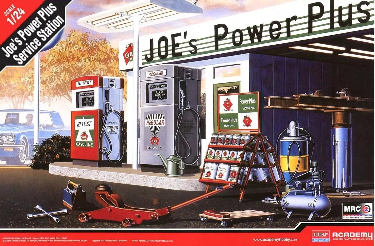 Academy Joe's Service Station 1:24 15122 Plastic Model Kit| Shore Line ...