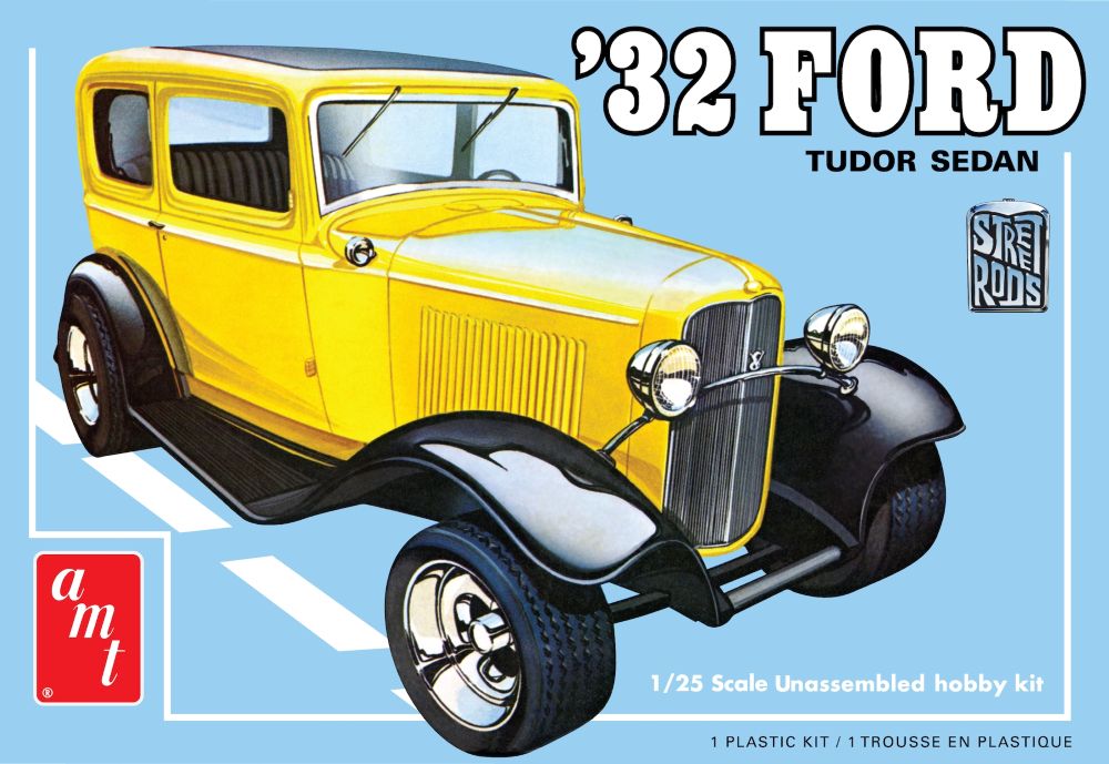 AMT 1/25 1932 Ford Tudor Sedan Street Rod Series Plastic Model Kit #14 ...