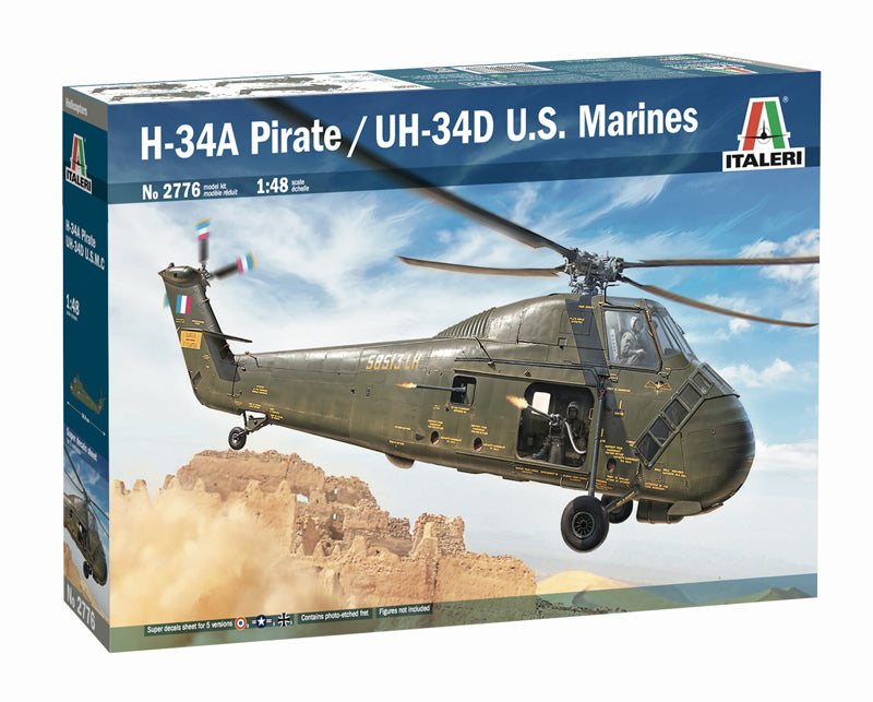 Italeri H-34A Pirate /UH-34D U.S. Marines 1:48 2776 Model Kit| Shore ...