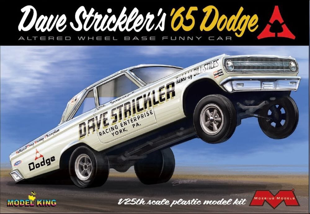 Moebius 1/25 1965 Dodge Dave Strickler Altered Wheelbase Funny Car Kit ...