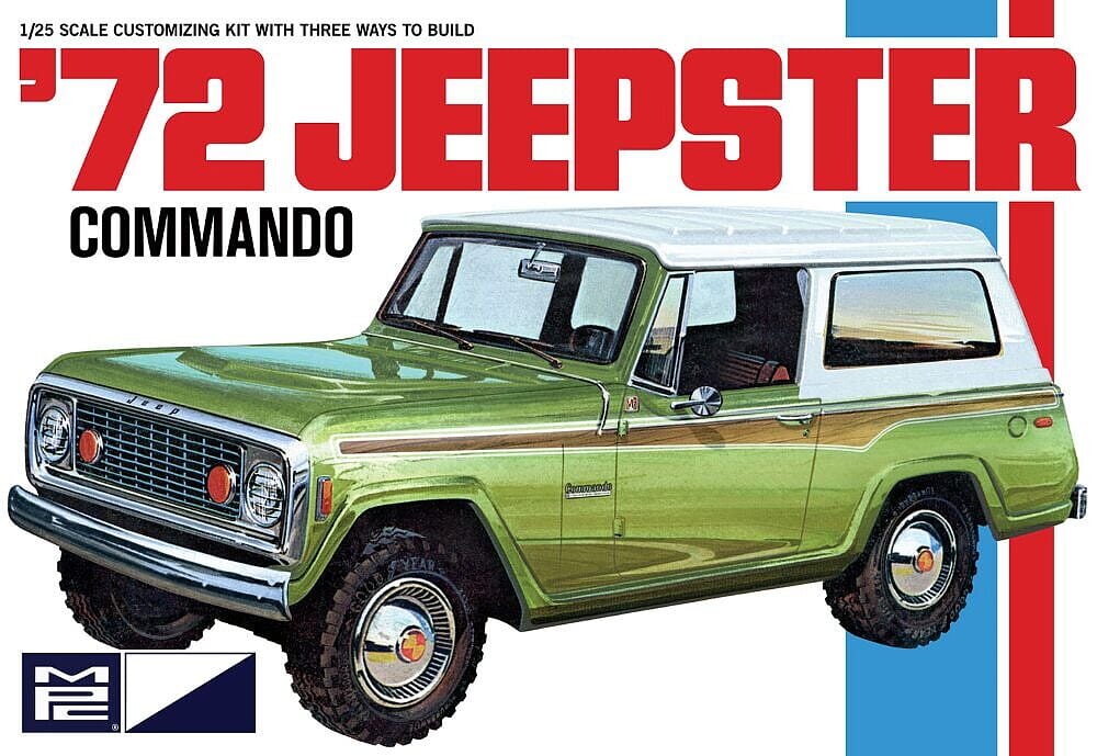 MPC 1972 Jeepster Commando 1/25 Scale Model Kit #1021 - Shore Line ...