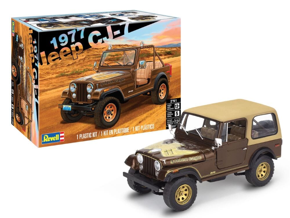 Revell 1977 Jeep CJ7 Renegade 1:24 2'n1 4547 Plastic Model Kit | Shore ...