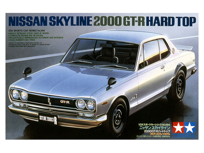 Tamiya 1/24 Nissan Skyln 2000GTR Model Kit #24194 | Shore Line Hobby ...