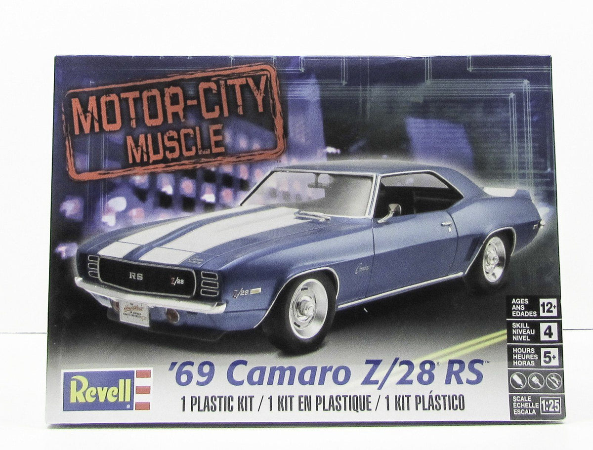 Revell 1/25 1969 Chevy Camaro Z/28 RS Plastic Model Kit #7457| Shore ...