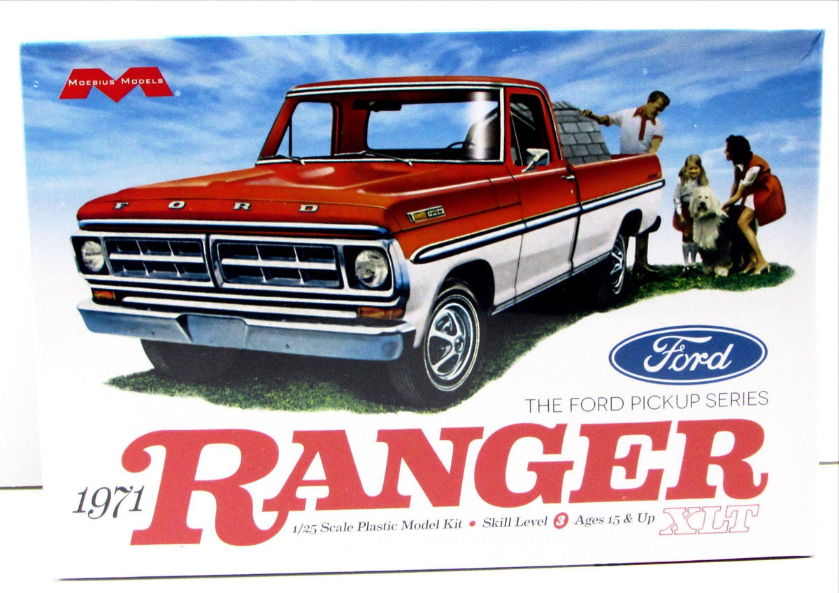 Moebius 1971 Ford Ranger Pickup XLT 1208 1/25 Truck Model Kit| Shore ...