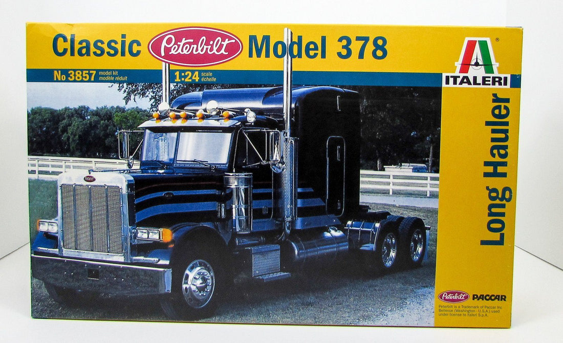 Peterbilt Classic Model 378 Truck Tractor Italeri 3857 1/24 Plastic Mo ...