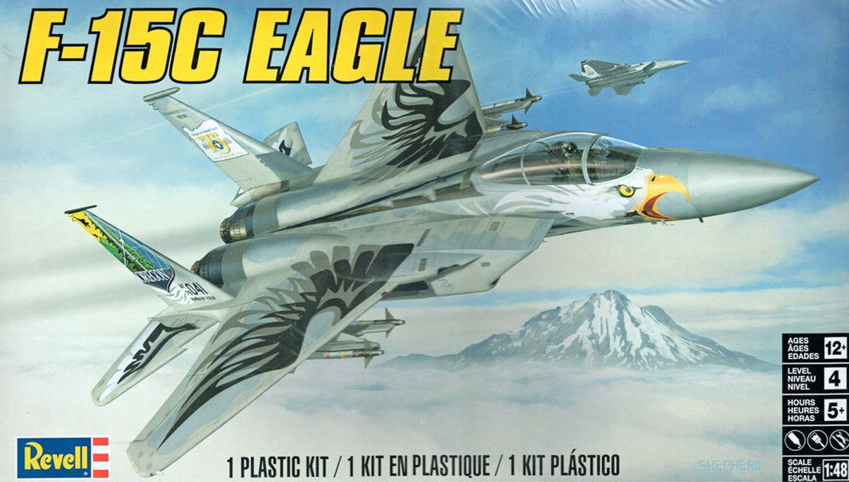 Revell F-15C Eagle 1/48 Plastic Model Airplane Kit 5870| Shore Line Hobby
