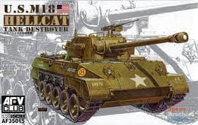 AFV Club 1/35 M18 Hellcat Tank Destroyer Plastic Model Kit #AF35015 ...