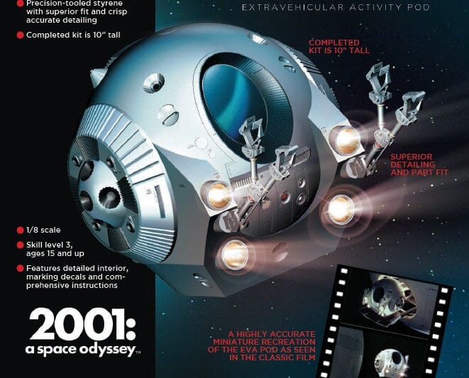 Moebius Models 2001-4 1:8 2001 Space Odyssey EVA Plastic Model Kit ...
