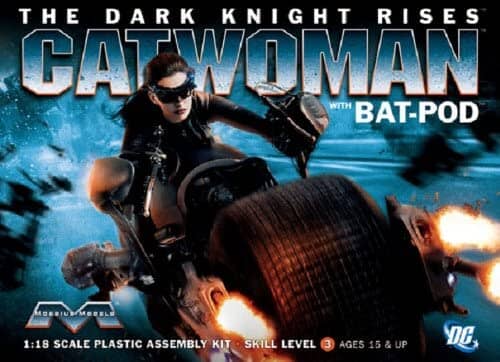 Moebius The Dark Knight Rises: Batpod with Catwoman 1:18 Plastic Model ...