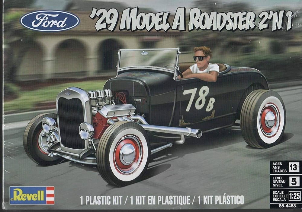 Revell 1929 Ford Model A Roadster 1:25 85-4463 Plastic Model Kit| Shore ...